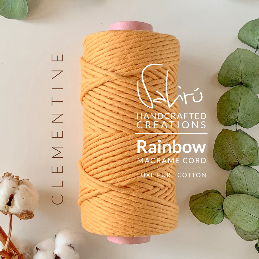 CLEMENTINE | Rainbow Macramè Cord | Single Twist – VALIRU_handcrafted ...