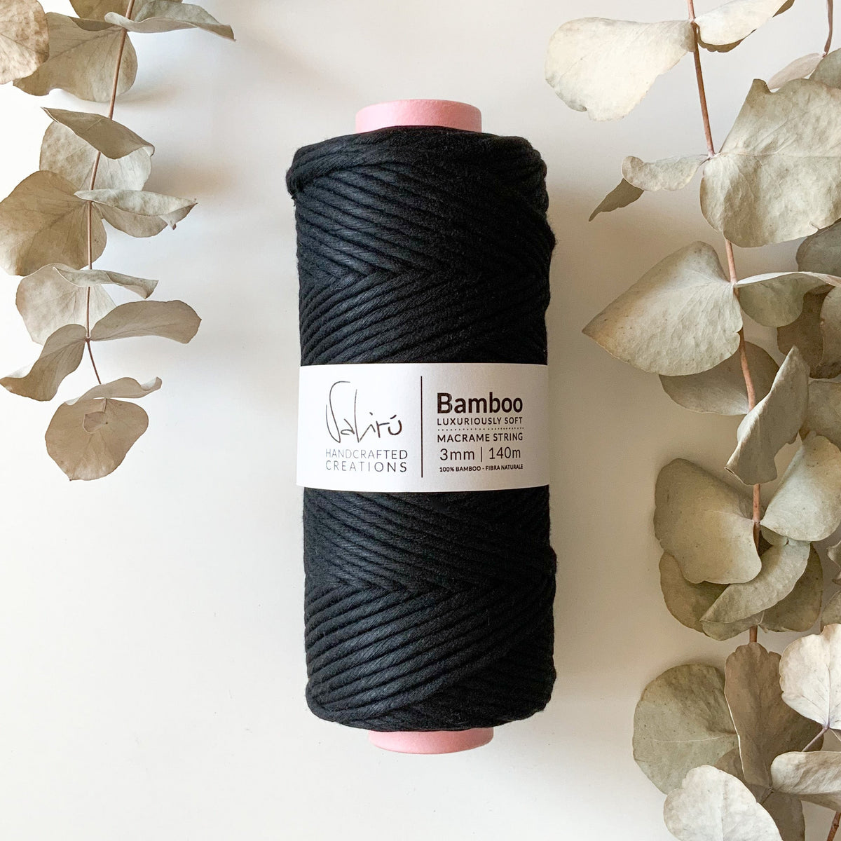 BLACK PANTHER | Puro Bamboo | Macramè Cord – VALIRU_handcrafted creations