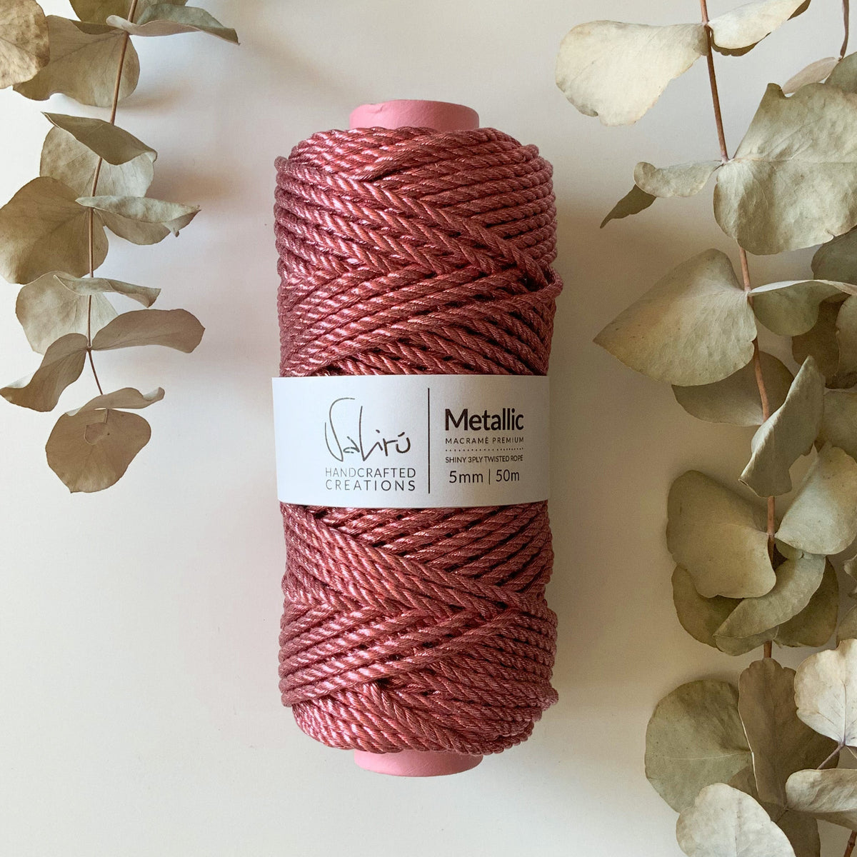 Metallic Fashion Pink | Macramè Rope | Ritorta 3Ply – VALIRU ...